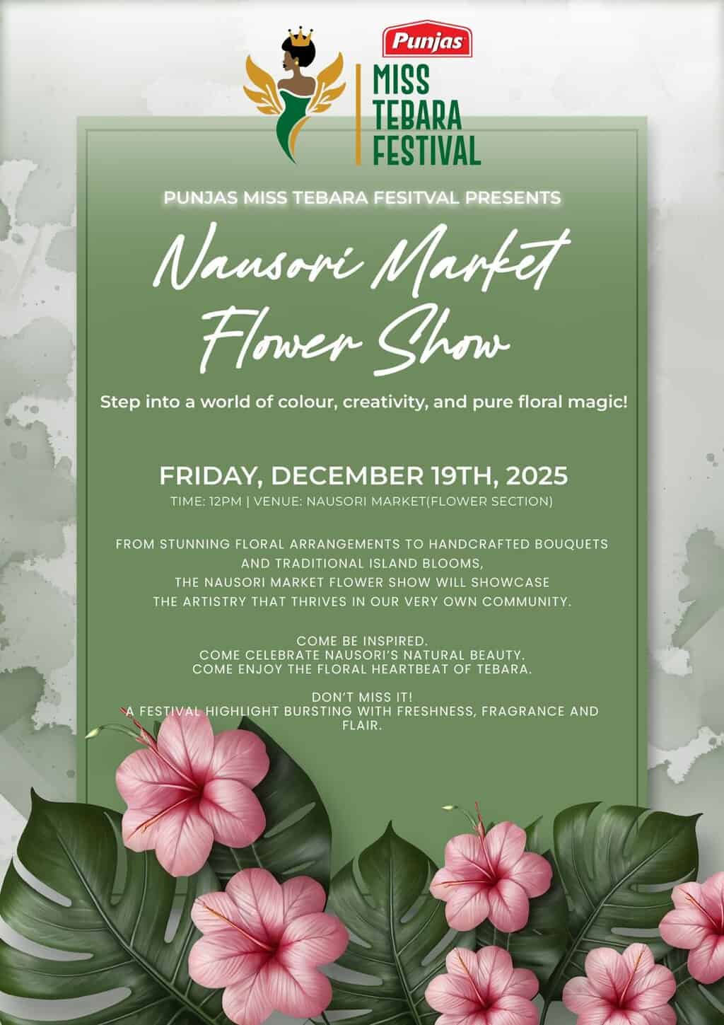 Flower show @ the Miss Tebara Festival - Fiji Traveller