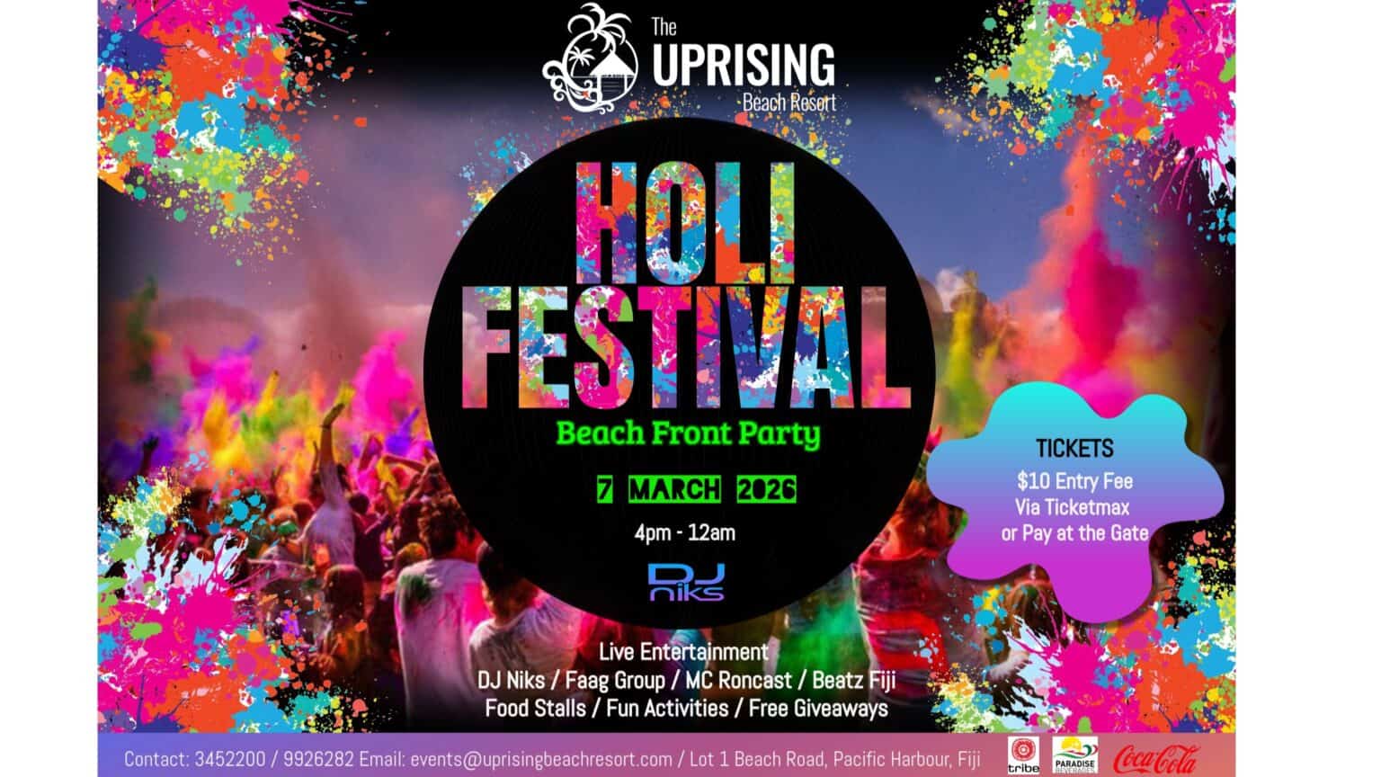 Holi Festival Beach Party - Fiji Traveller